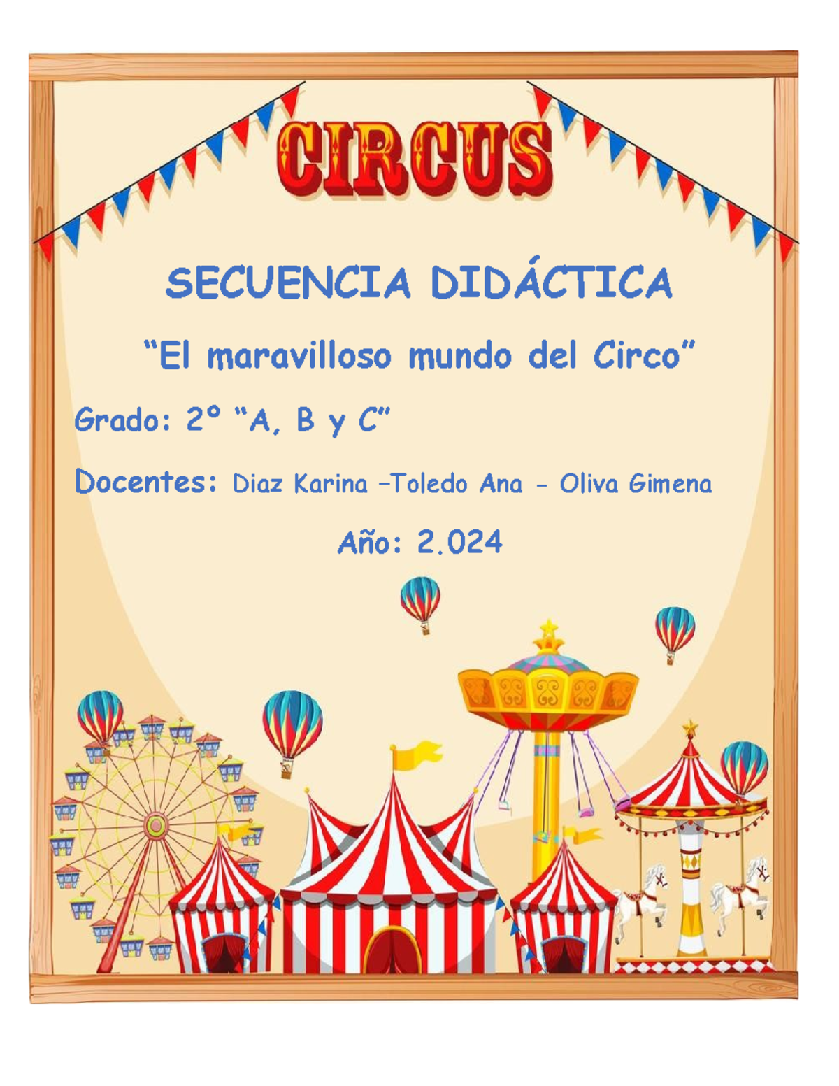 Secuencia Didáctica sobre el Circo - Esc 410 - Studocu