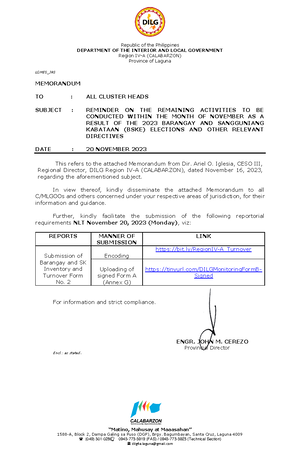 Barangay Profile 2024 - HELLO - Annex A Barangay Profile DCF No. 1 (BP ...