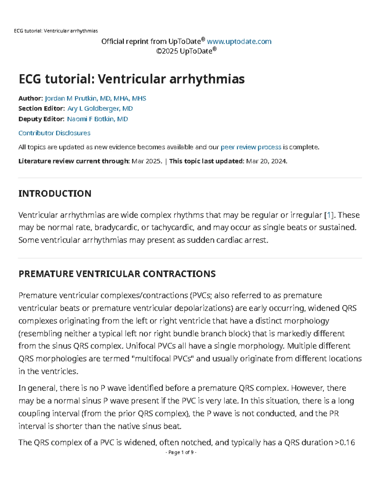 ECG 2118: Atrial & Atrioventricular Nodal Arrhythmias Tutorial - Studocu