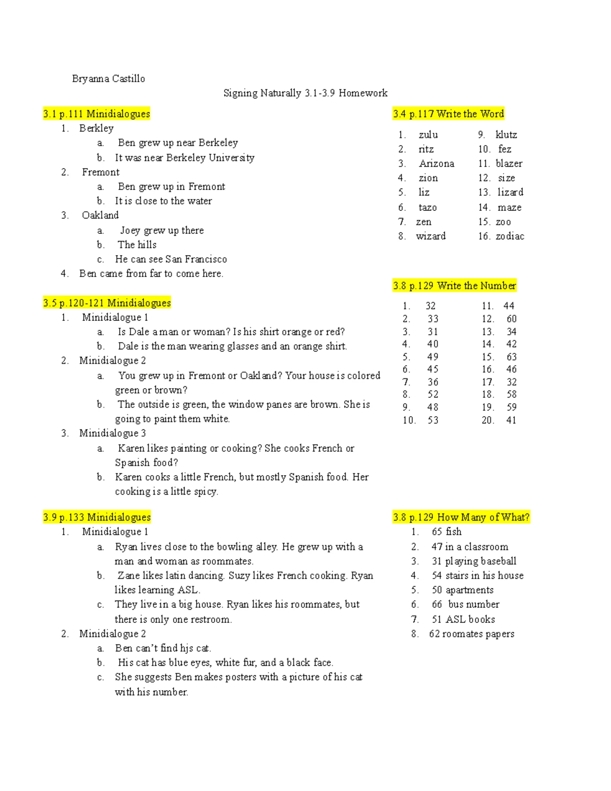 Unit 2 Workbook - Signing Naturally: ASL Communication Insights - Studocu