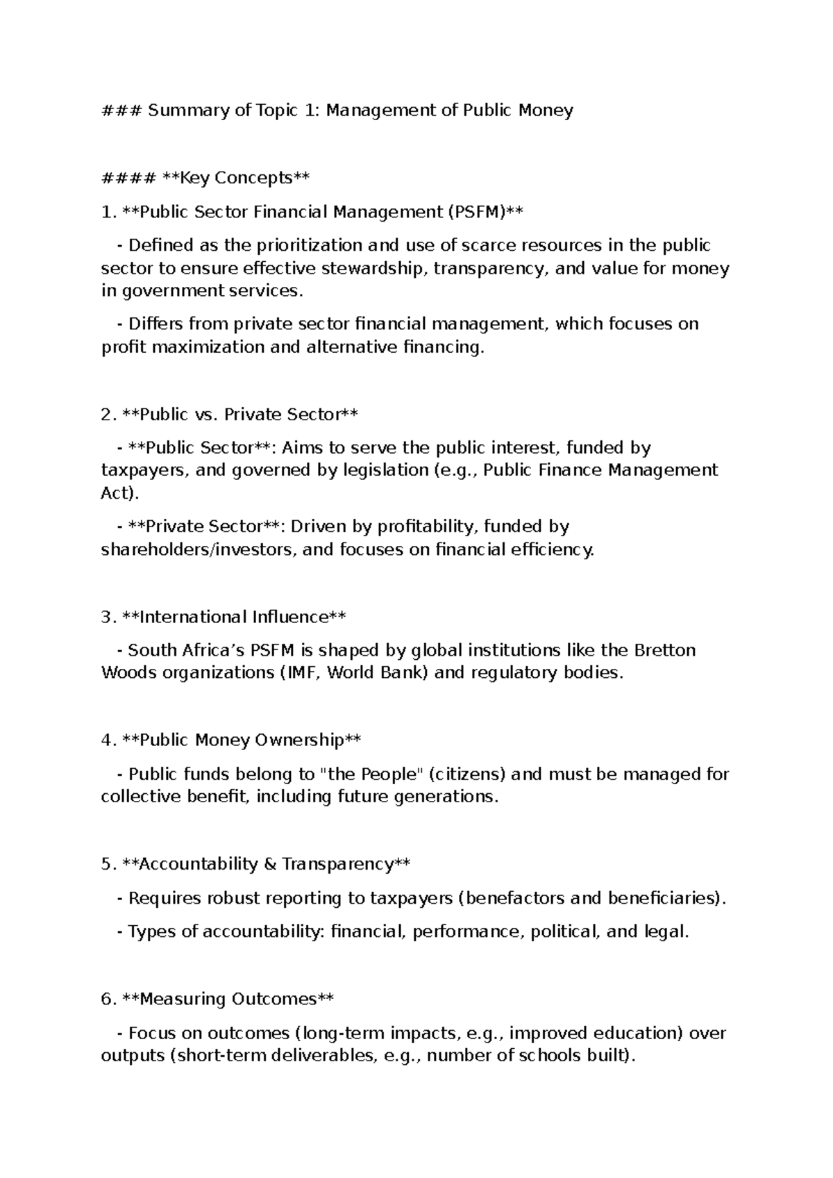 Managing Public Money: Key Summaries and Insights for Effective ...