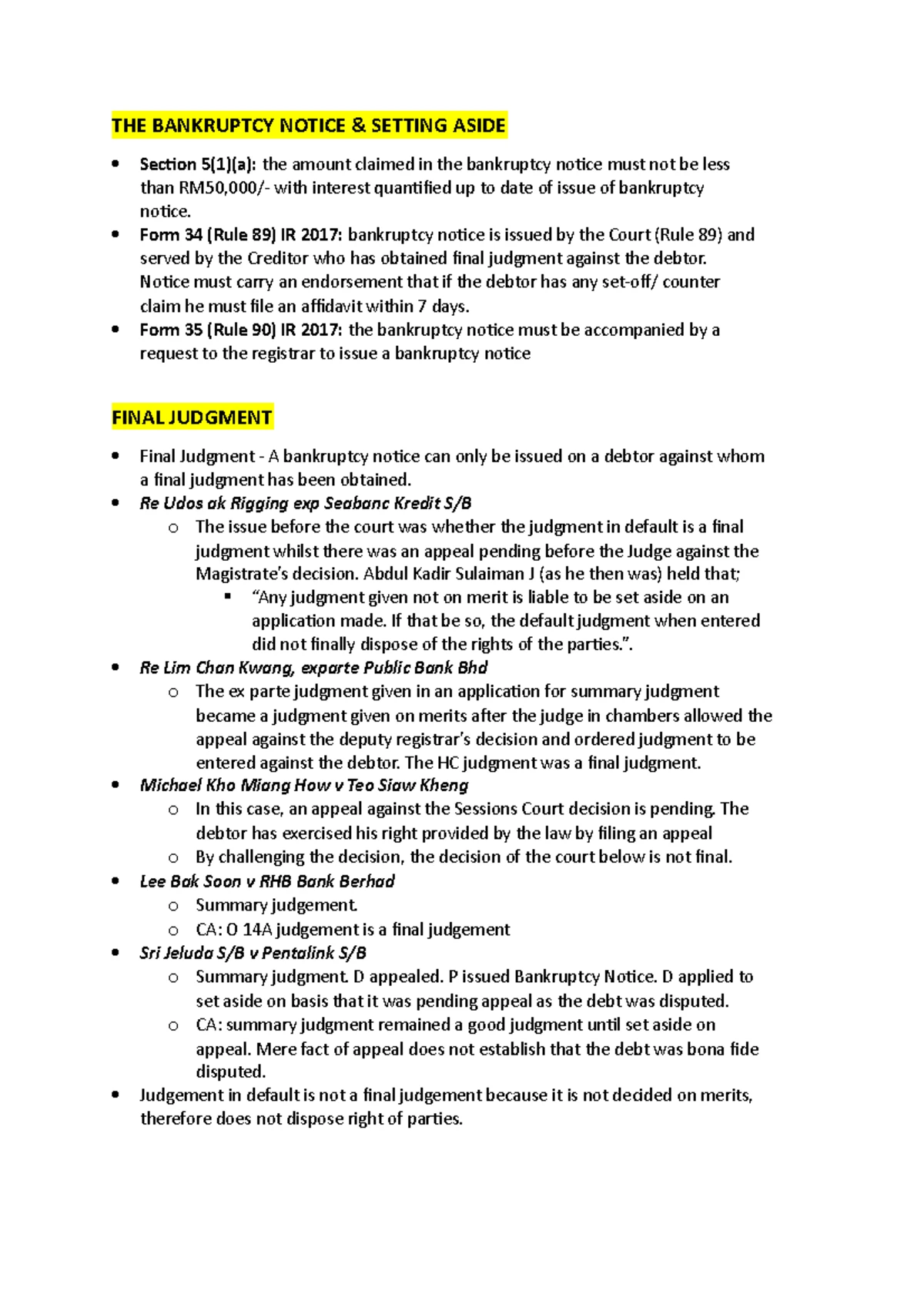 Insolvency Act 1967 (Act 360) - Comprehensive Overview and Amendments ...