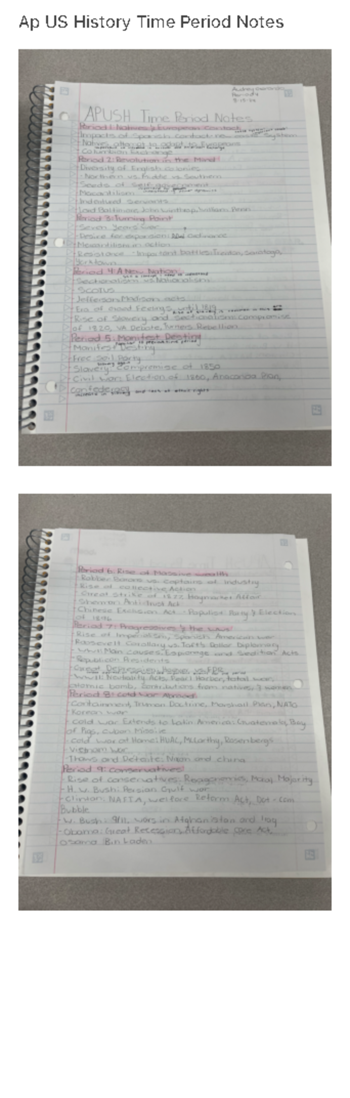 Ap US History Time Period Notes - APUSH Time Period Notes Period 1 ...