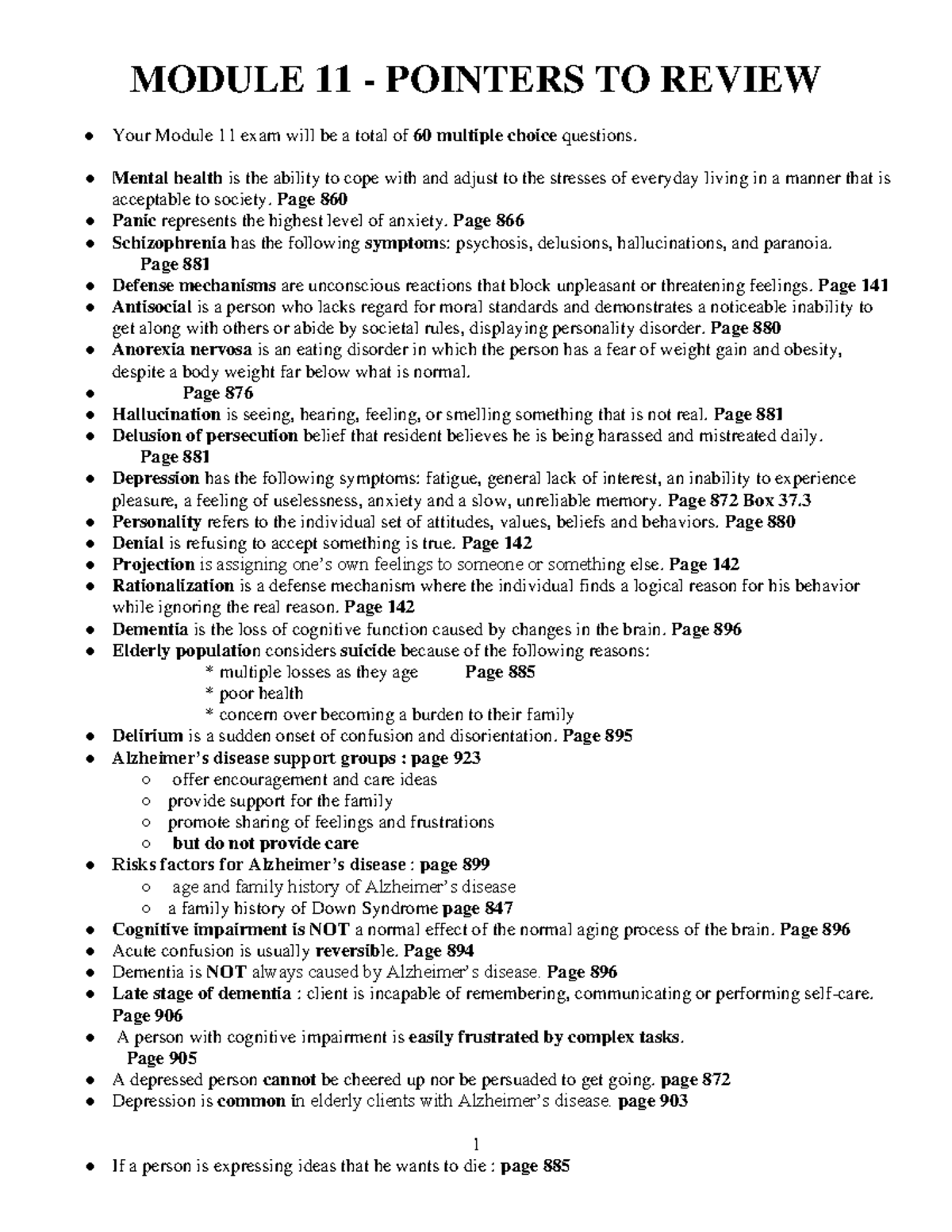Module 11 - Pointers for Exam Preparation - PSW - Studocu