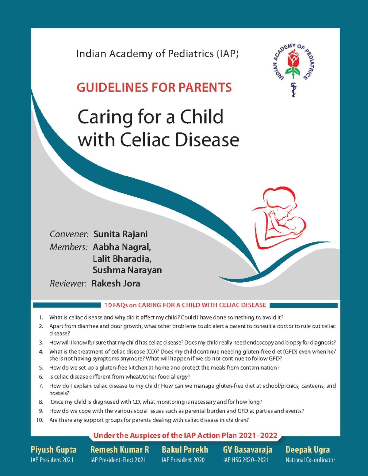 IAP Guidelines for Parents: Caring for a Child with Celiac Disease ...
