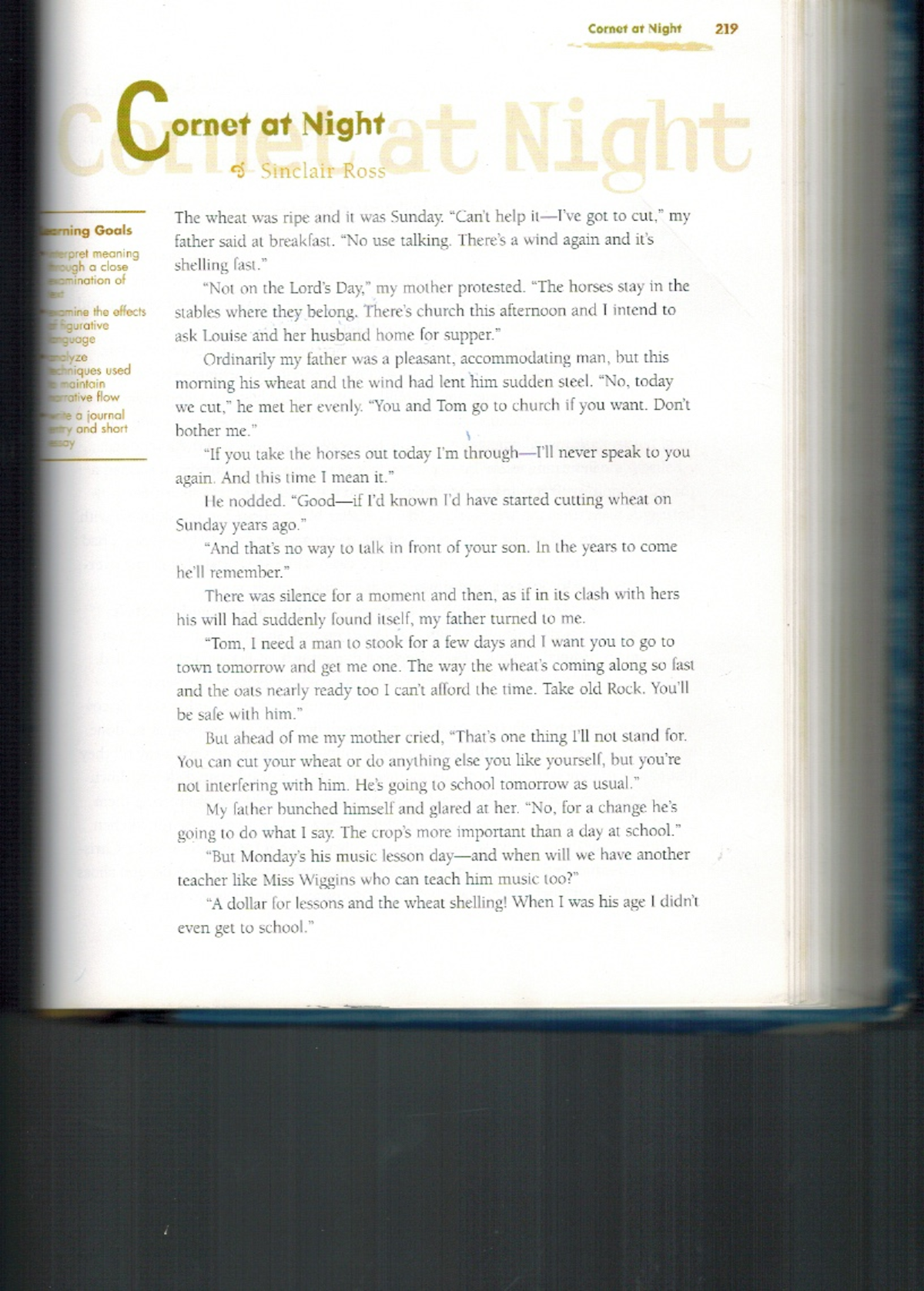Corner at Night: A Short Story Analysis and Discussion - Studocu