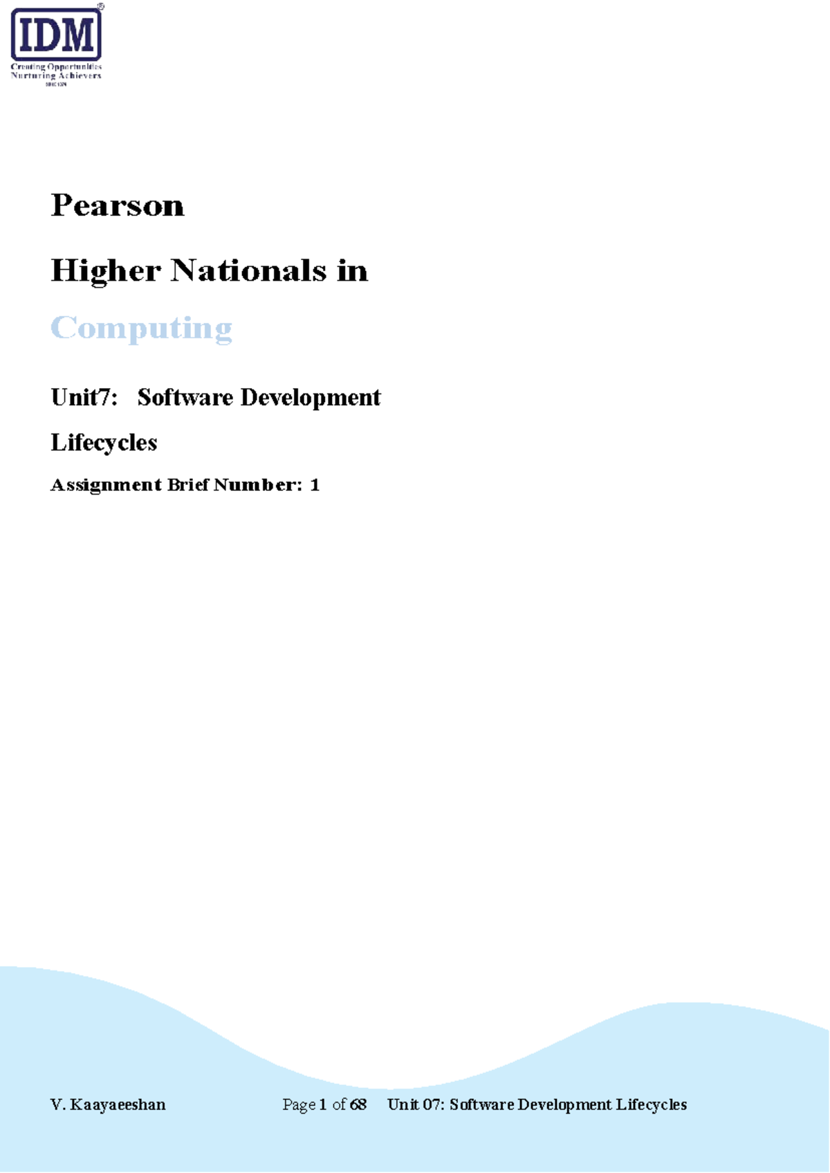 Unit 07: Software Development Lifecycles Assignment Brief for MadZoo ...