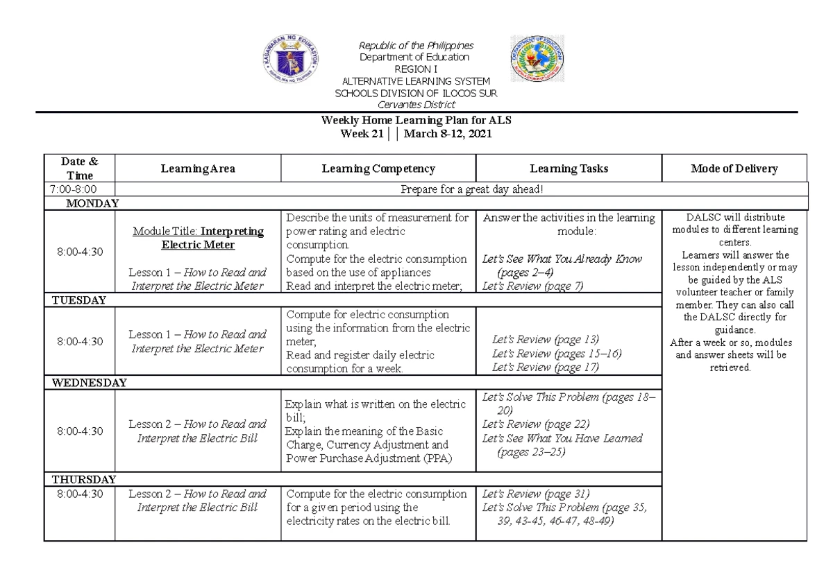 Direct variation - lesson plan - DETAILED LESSON PLAN IN MATHEMATICS 9 ...