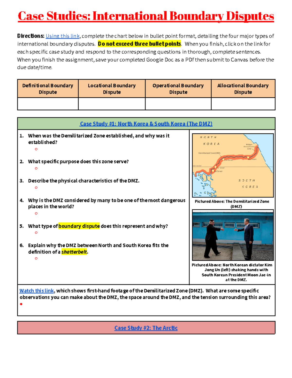 Unit 4: Case Studies on International Boundary Disputes Analysis - Studocu
