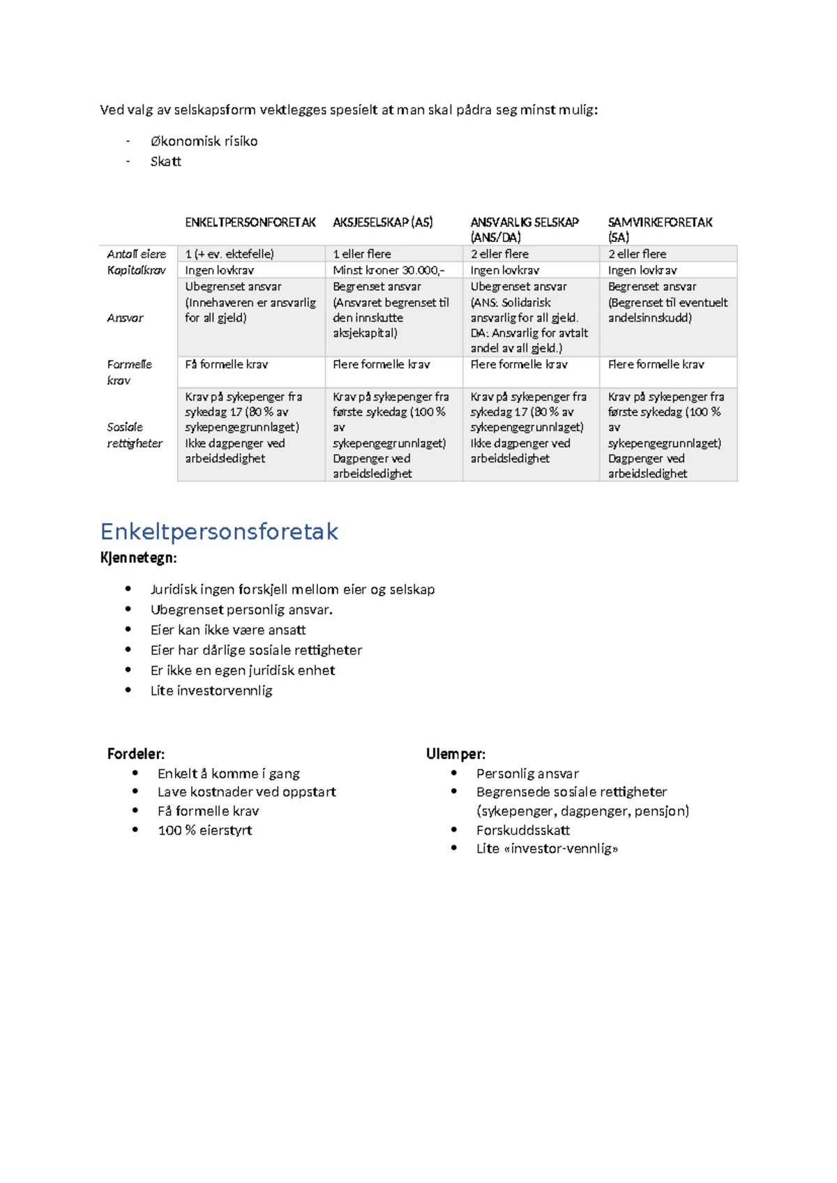 Kap 6 - Kalkyler og kalkulasjon: Forståelse og Anvendelse - Studocu