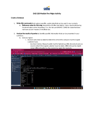 CYB 220 Project One - CYB 220 – Network Security February 8th, 2025 Project One: Virtual Systems ...