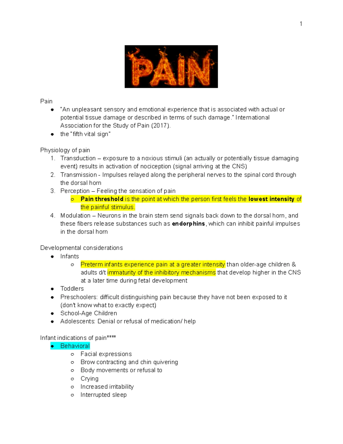Uploaded Smart goals for pain management patient handout updated links ...