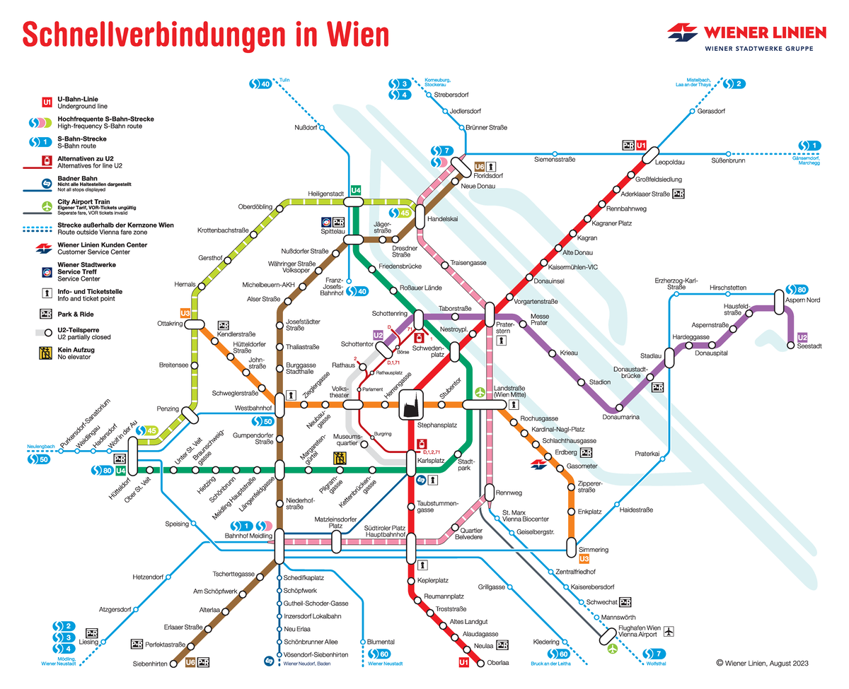 Schnellverbindungen in Wien: Informationen und Alternativen U1 & U2 ...