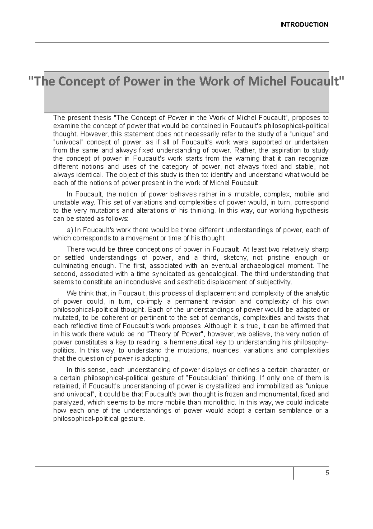 **Foucault's Concept of Power: A Comprehensive Analysis (PHIL 301 ...