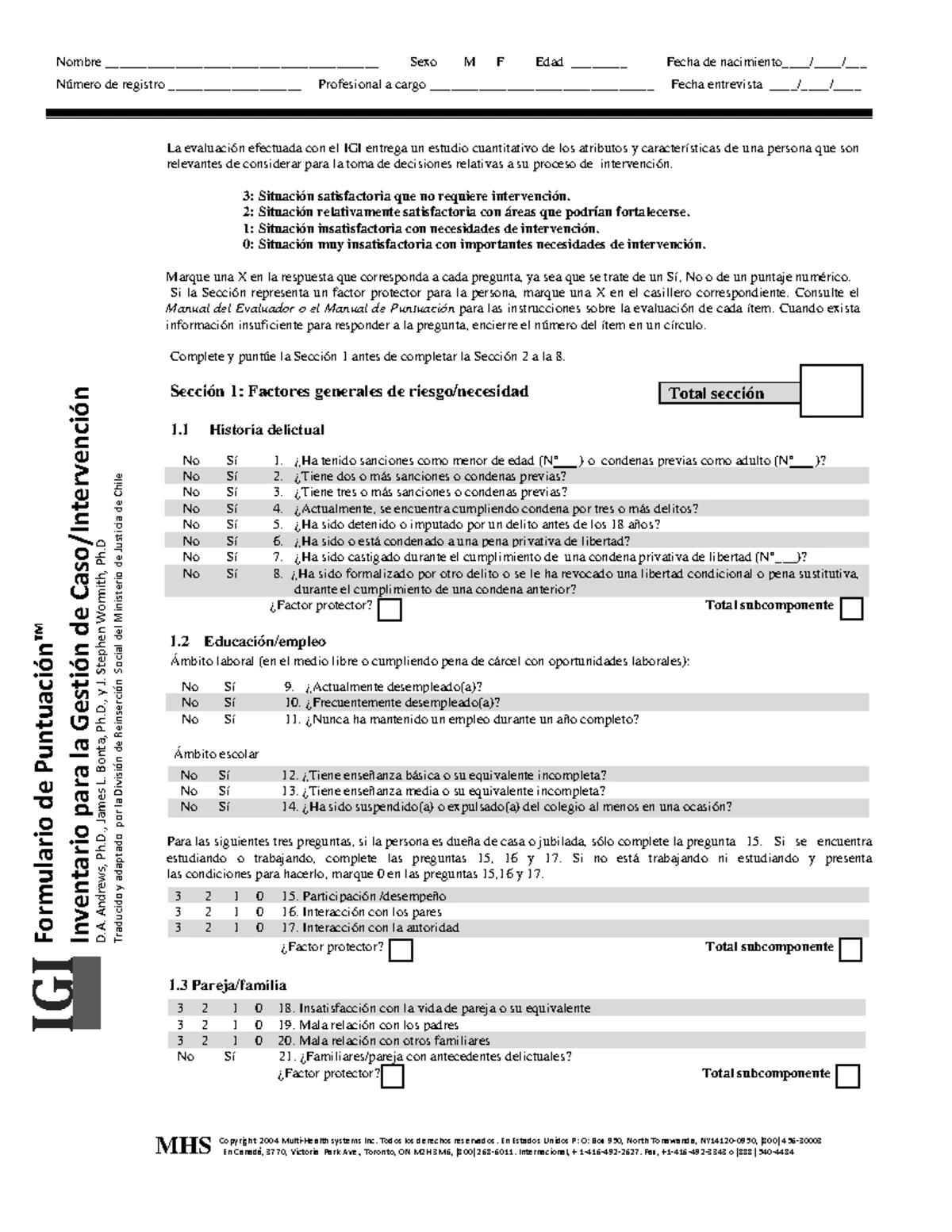 Weefim - Medida de Independencia Funcional - MEDIDA de INDEPENDENCIA ...