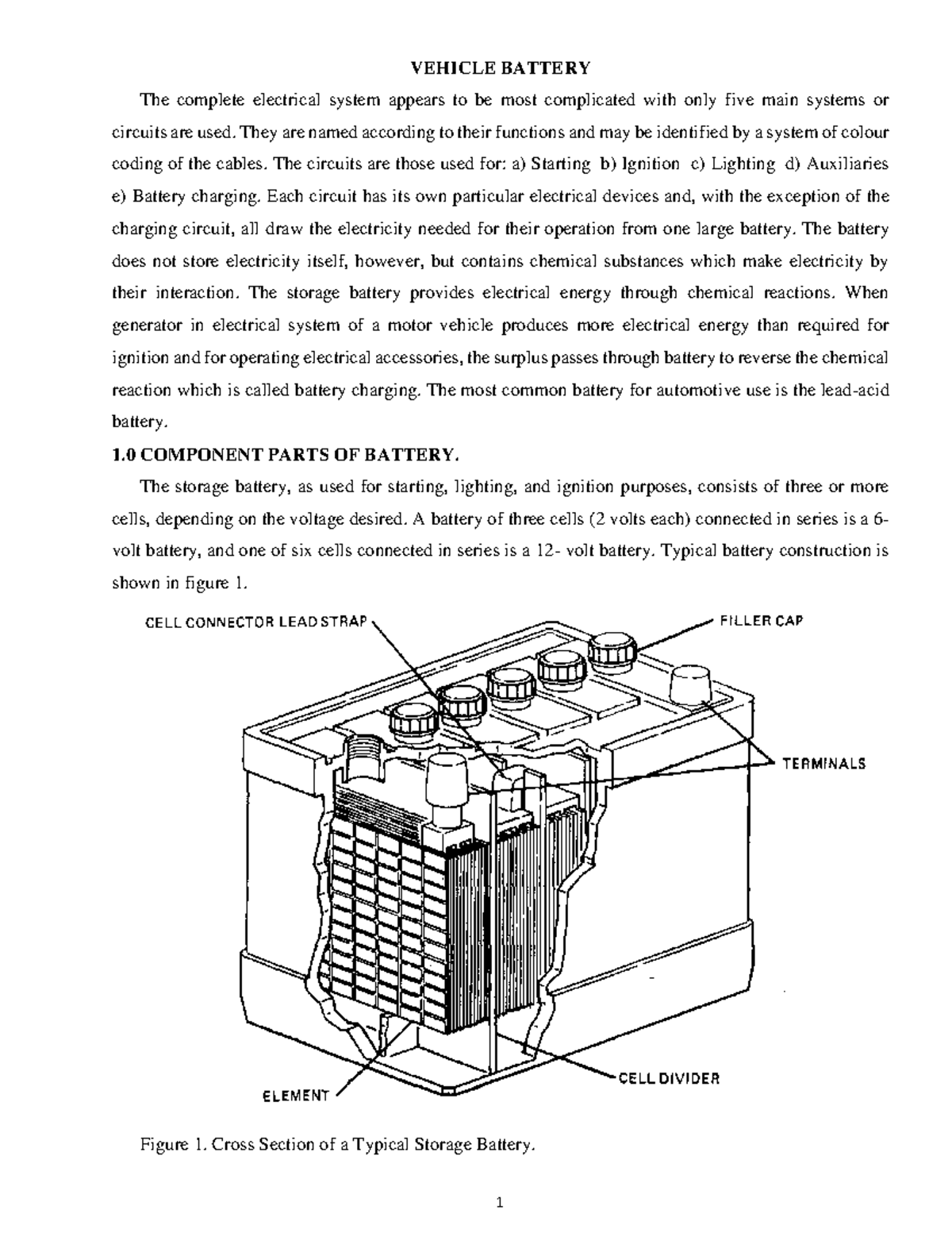 Vehicle Battery Overview - Technical Insights and Components - Studocu