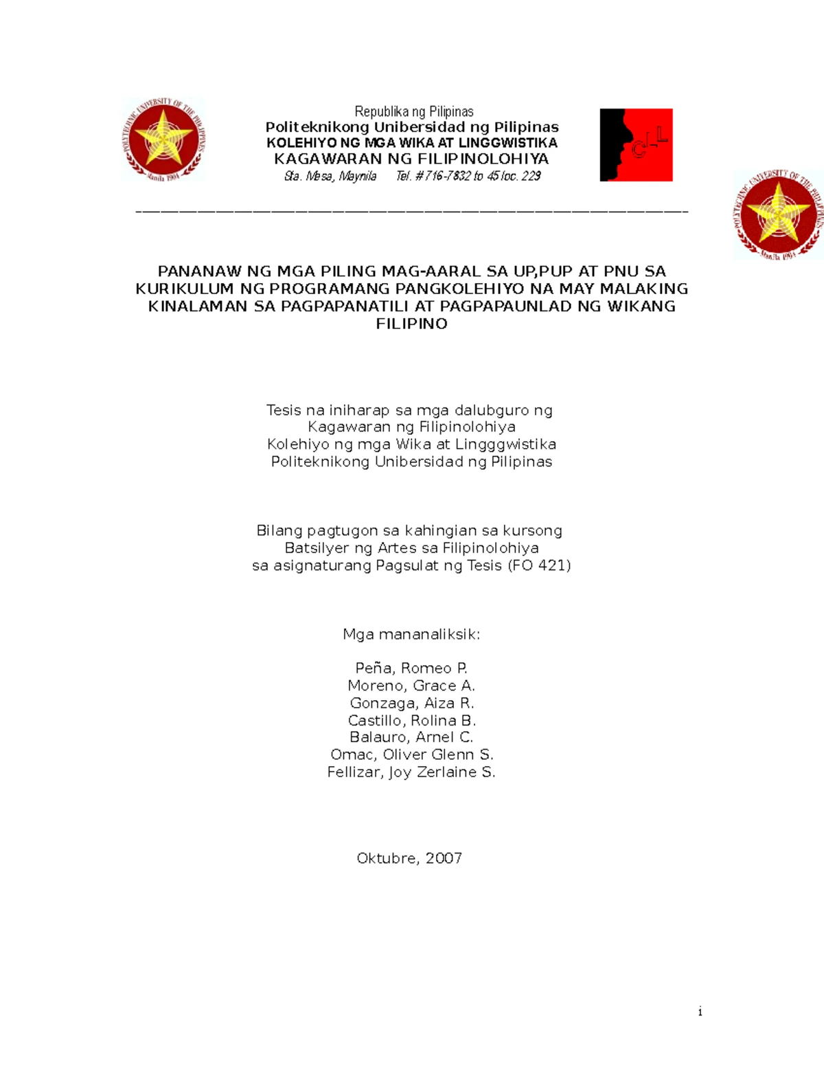 Gabayan sa Pagsulat ng Bionote: Mga Halimbawa at Tuntunin - Studocu