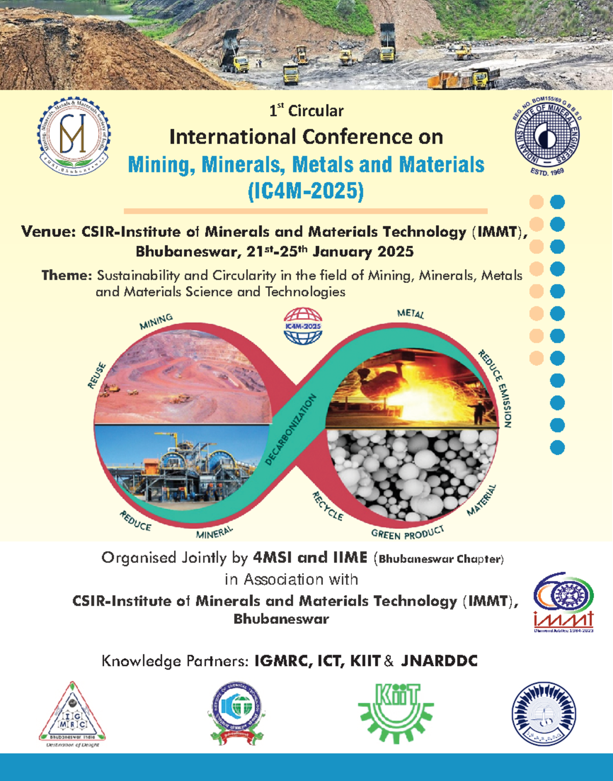 IC4M 2025 - Brochure - Eerr - Venue: CSIR-Institute of Minerals and Materials Technology (IMMT ...
