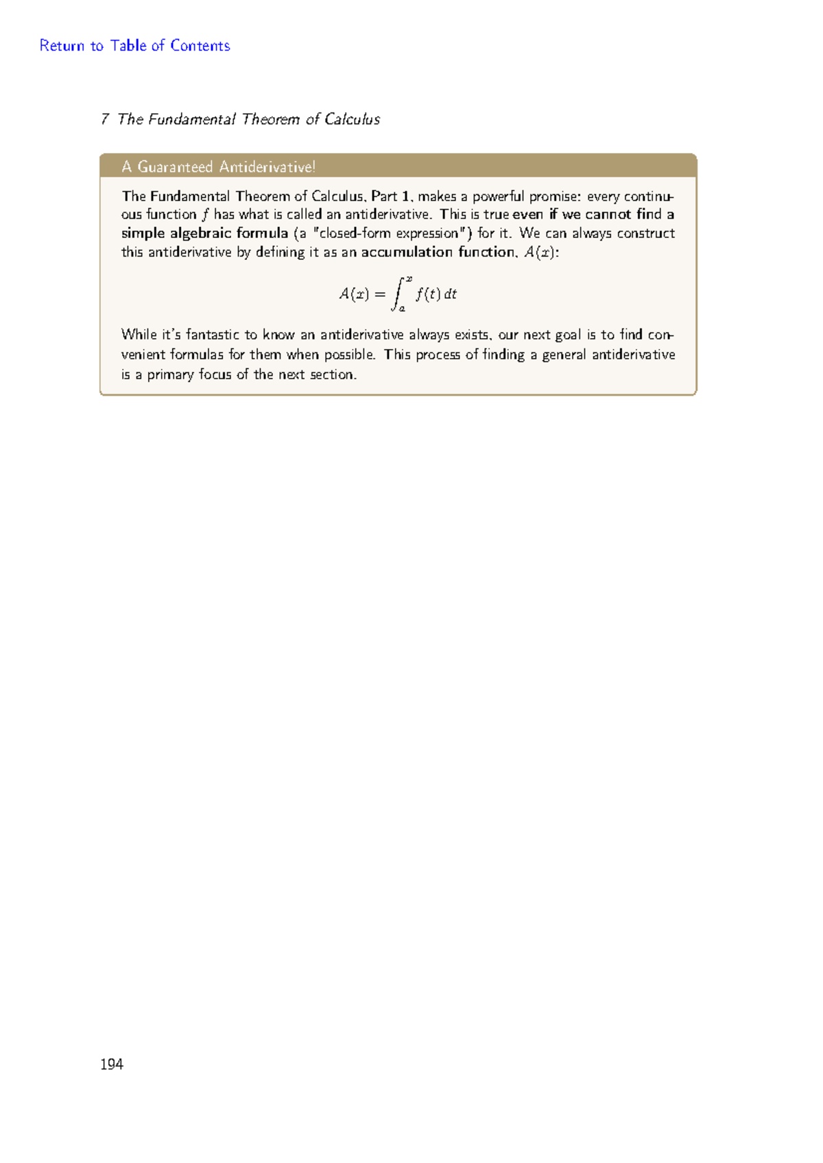04-13 Lecture Notes: The Fundamental Theorem of Calculus Explained ...