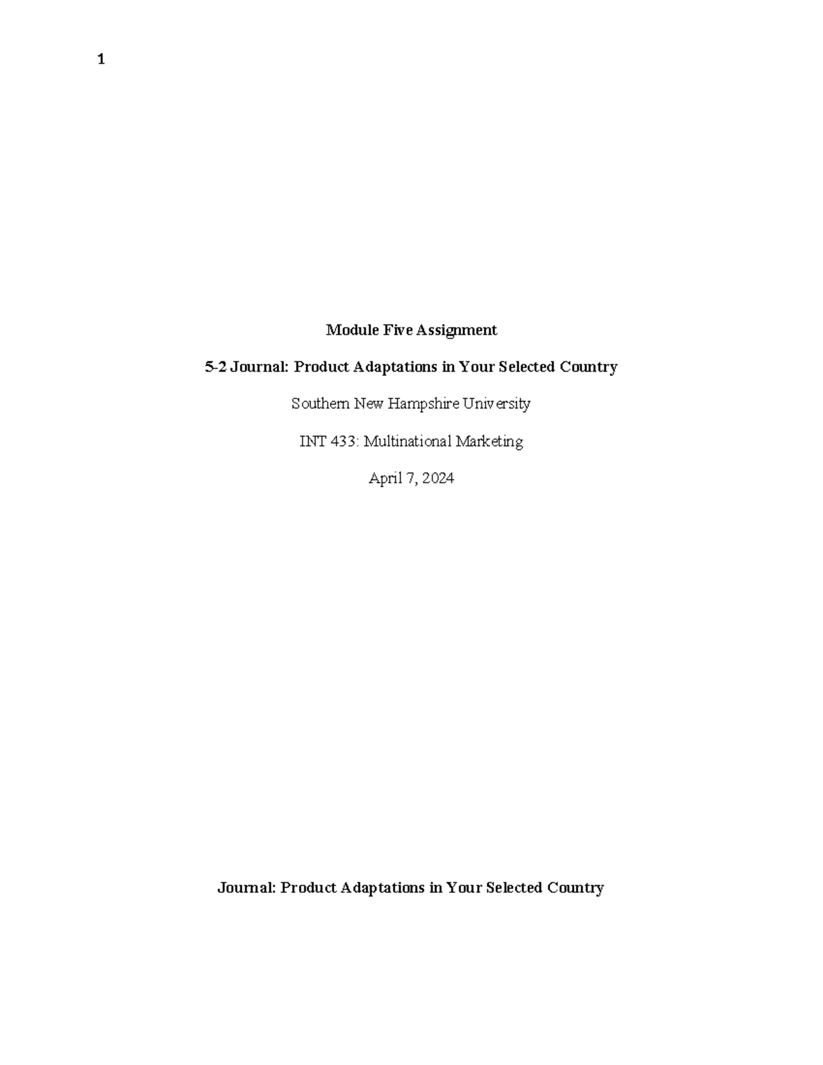 INT433-Module Five Assignment - Module Five Assignment 5-2 Journal ...