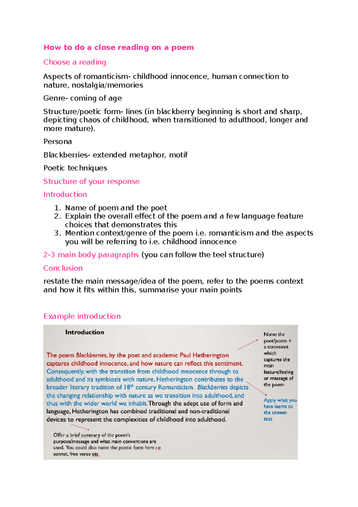 Close Reading Guide: Analyzing Themes in Poetry (ENG 101) - Studocu