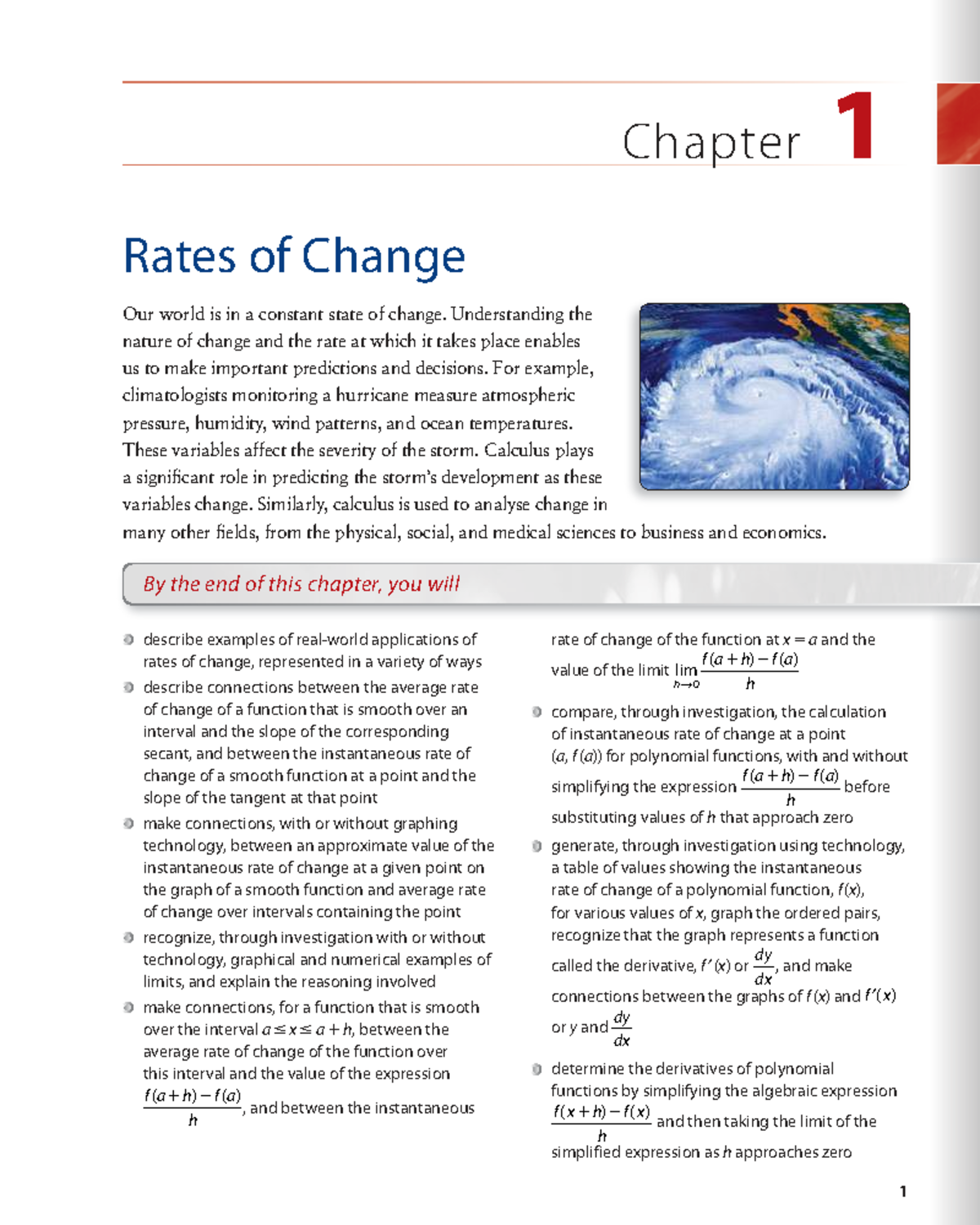 Ch01 - Rates of Change: Understanding Average & Instantaneous Rates ...