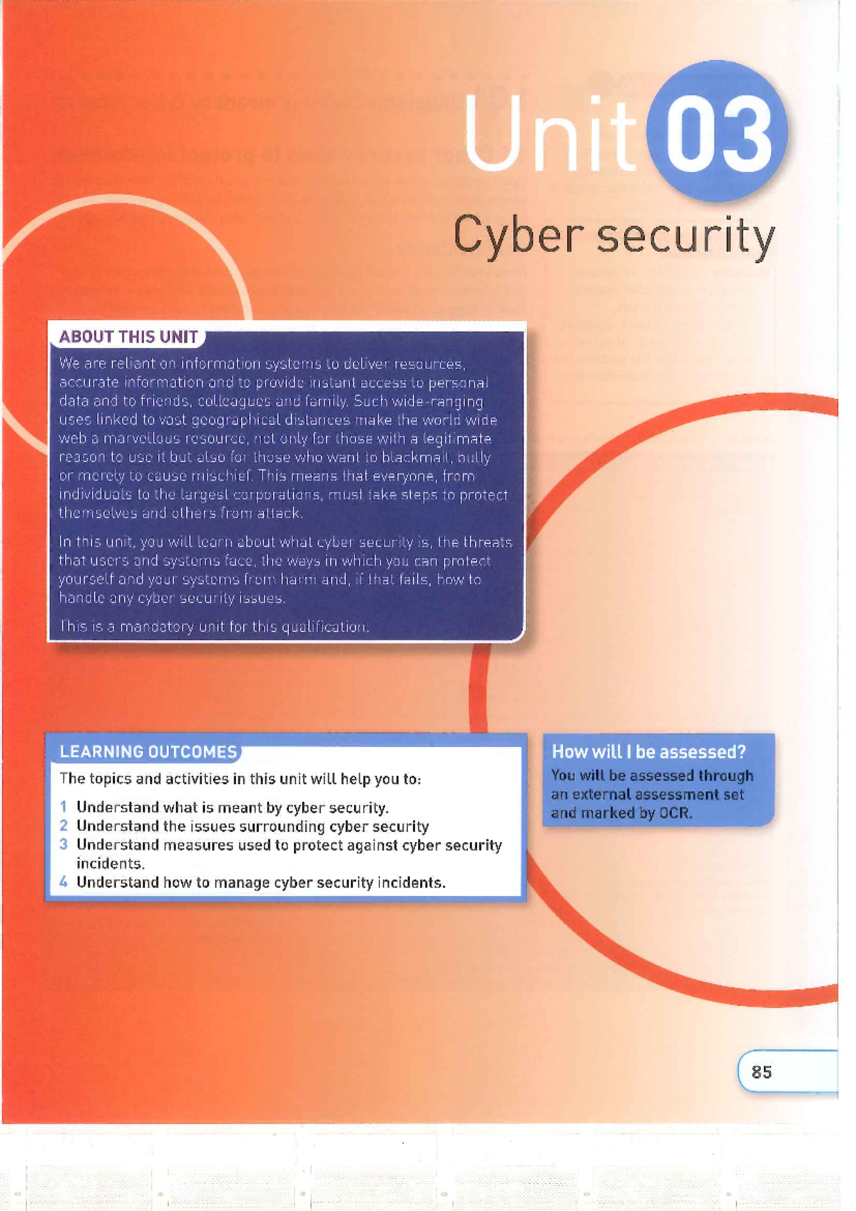Unit 03 C-TEC IT: Comprehensive Guide to Cyber Security Concepts and ...