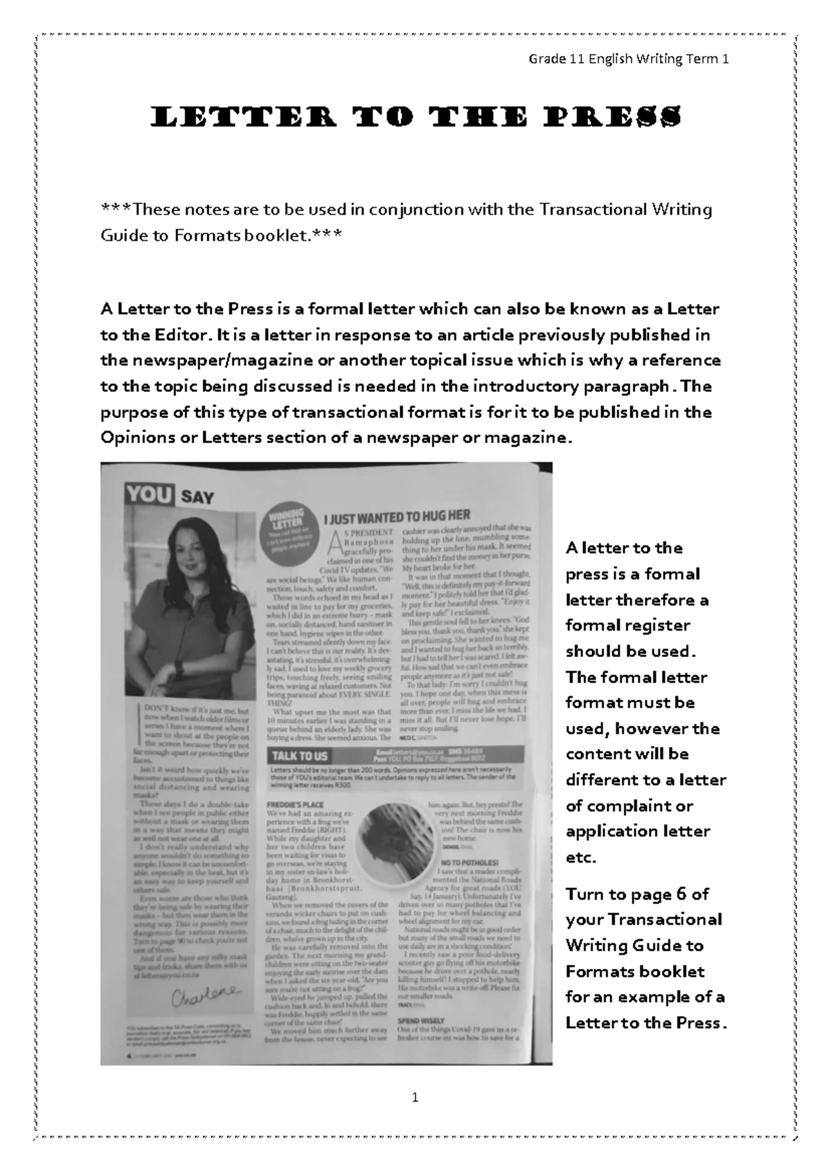 Letter-to-the-editor-and-application-revision- LETTER TO THE press ...