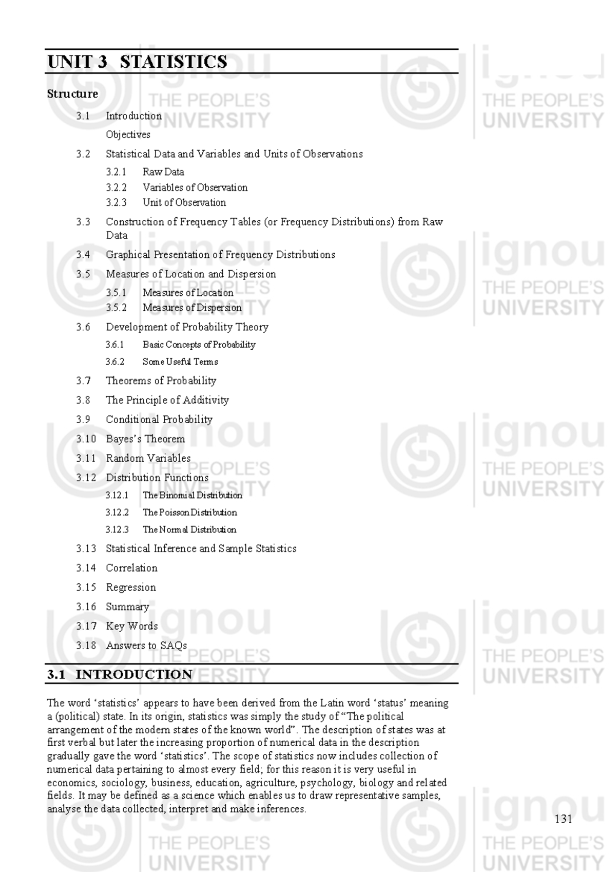 UNIT 3 STATISTICS: Understanding Data, Probability, and Inference - Studocu