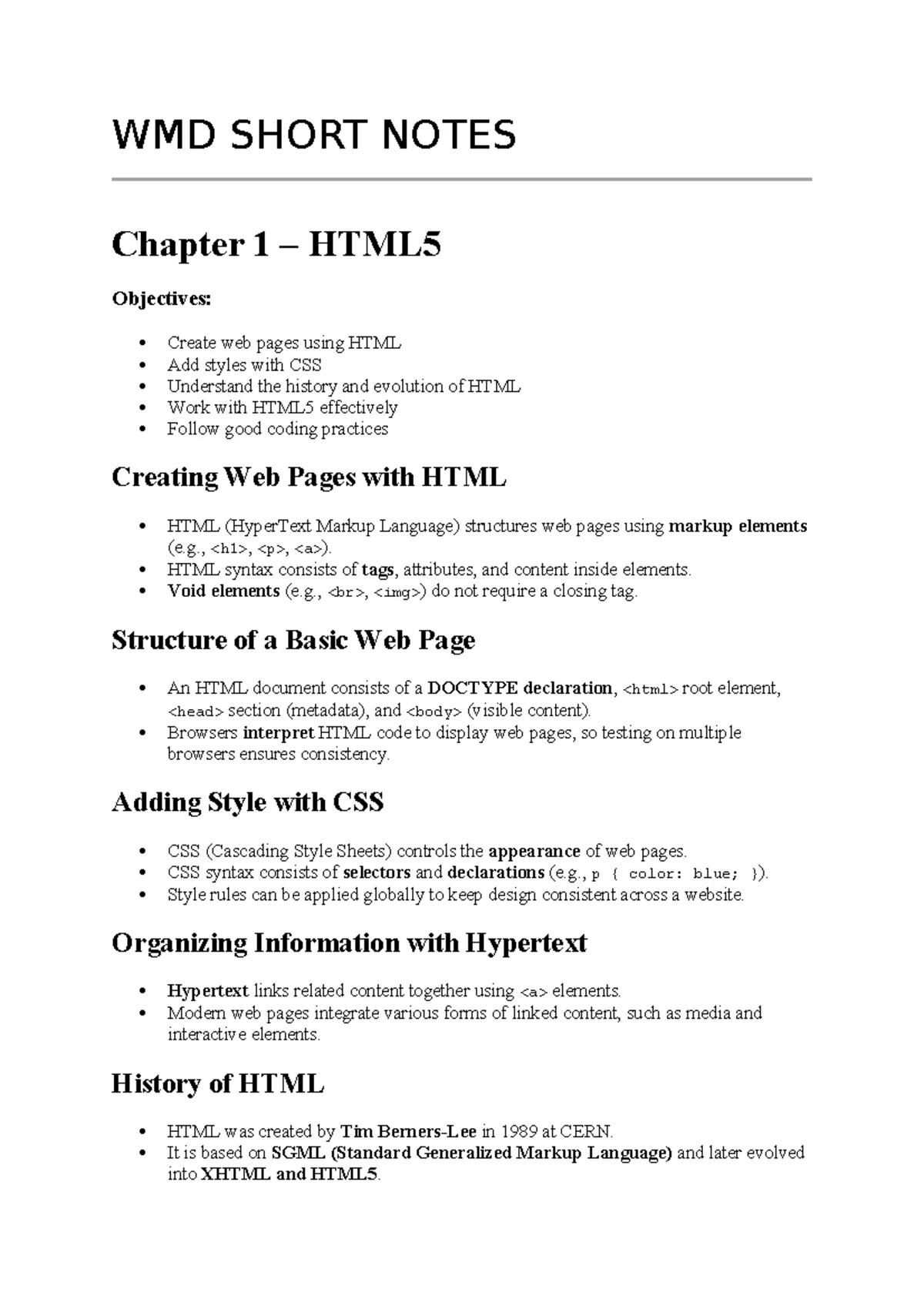 WMD 101: Chapter 2 Website Design Principles and Best Practices - Studocu