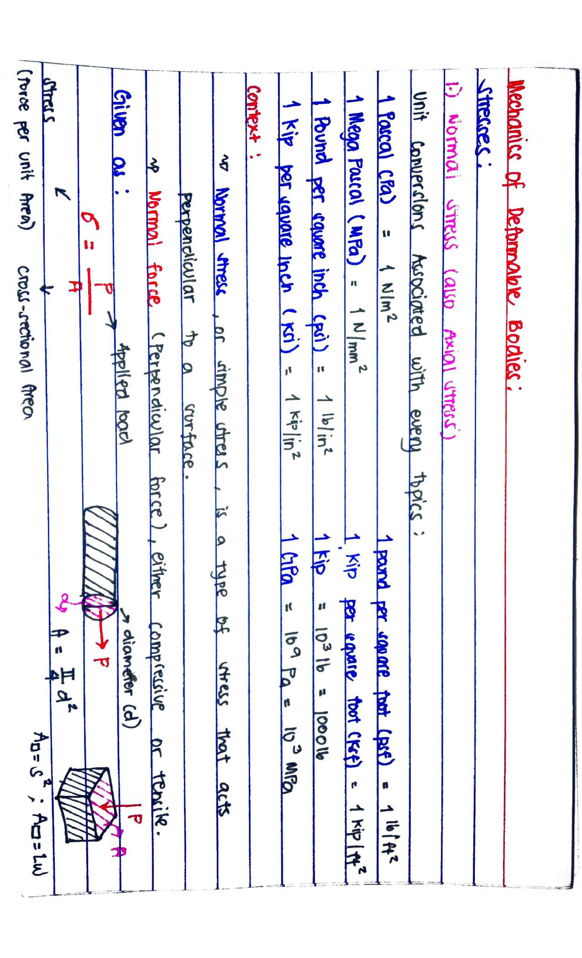 Mechanics of Deformable Bodies: Stress & Strain Formulas (M7 Midterm) - Studocu