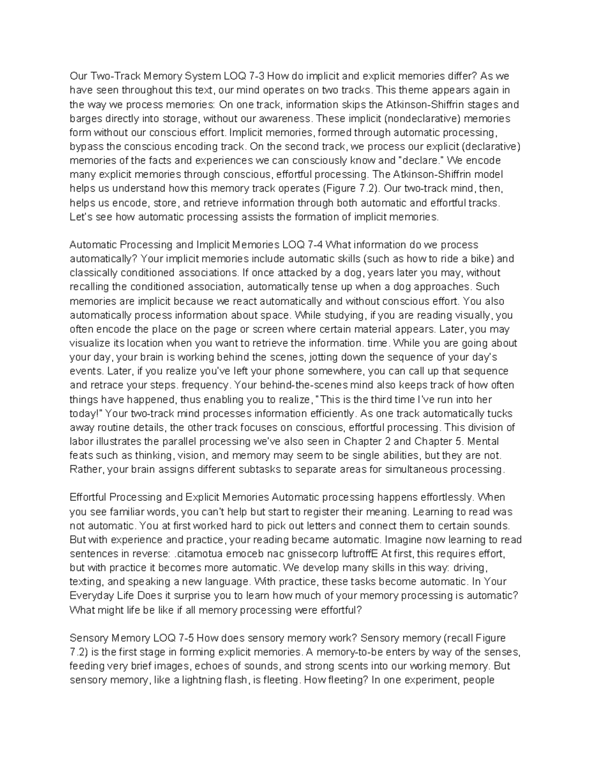 Understanding Memory: Implicit vs. Explicit (PSY 101) - Studocu