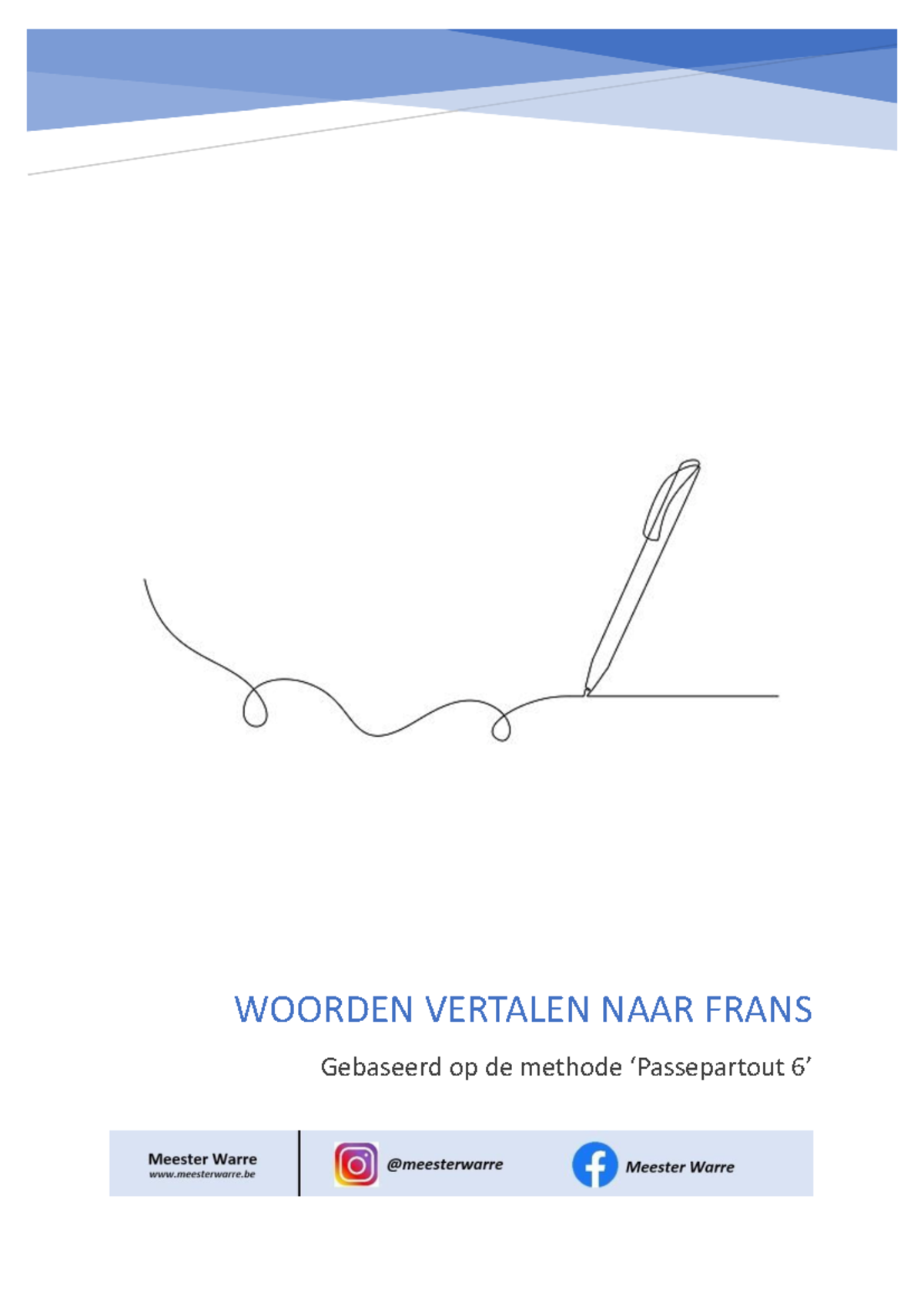 Vertaaloefeningen naar Frans - Contact 1 t/m 10 - Studocu