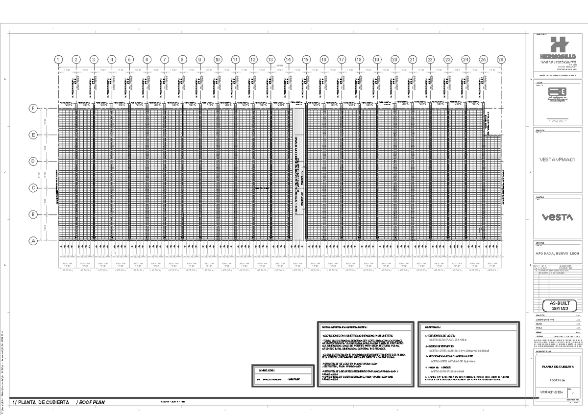 VPMA01-S104 - Roof Plan and Main Frame Design Details - Studocu