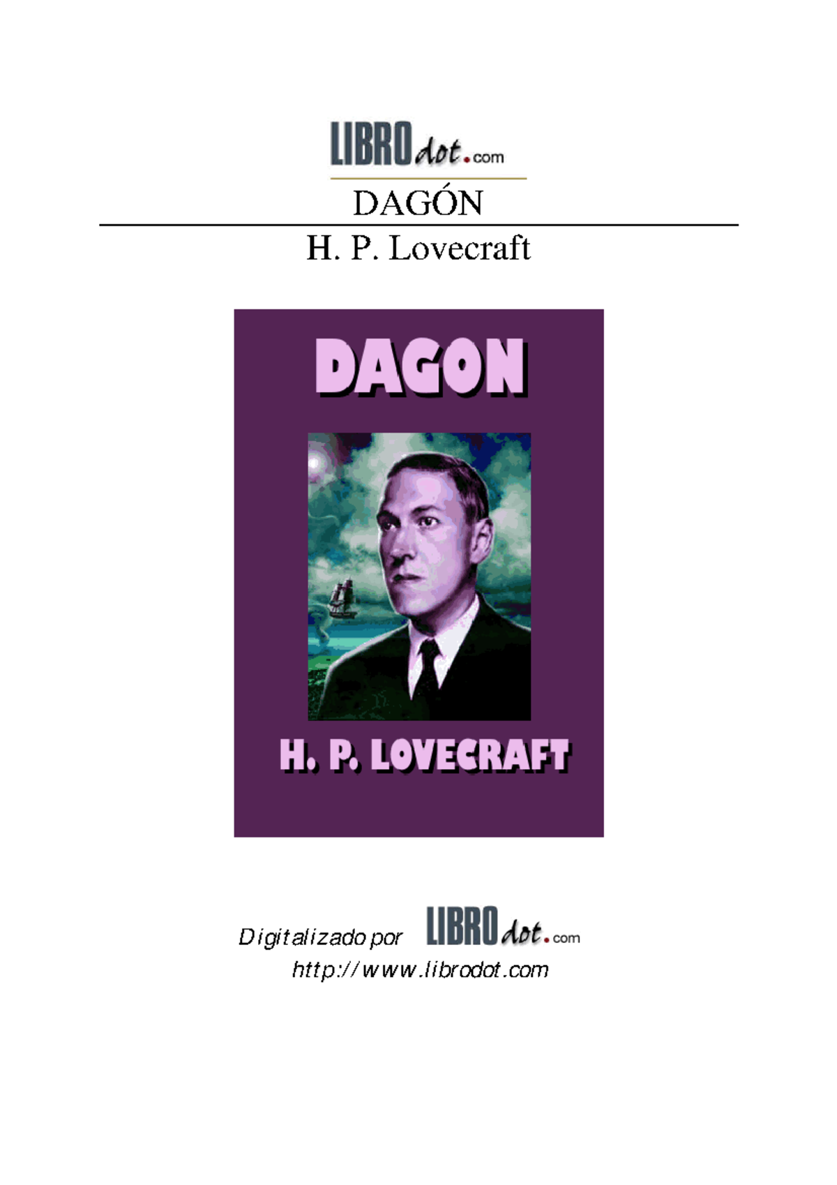 DAGÓN: Relato de H. P. Lovecraft sobre el Horror en el Océano - Studocu
