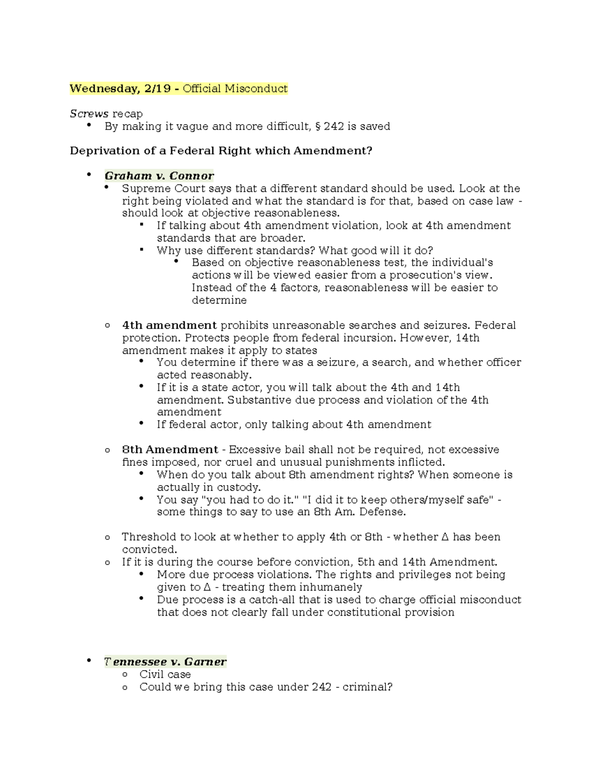 Civil Rights 2025: Official Misconduct and Constitutional Amendments ...