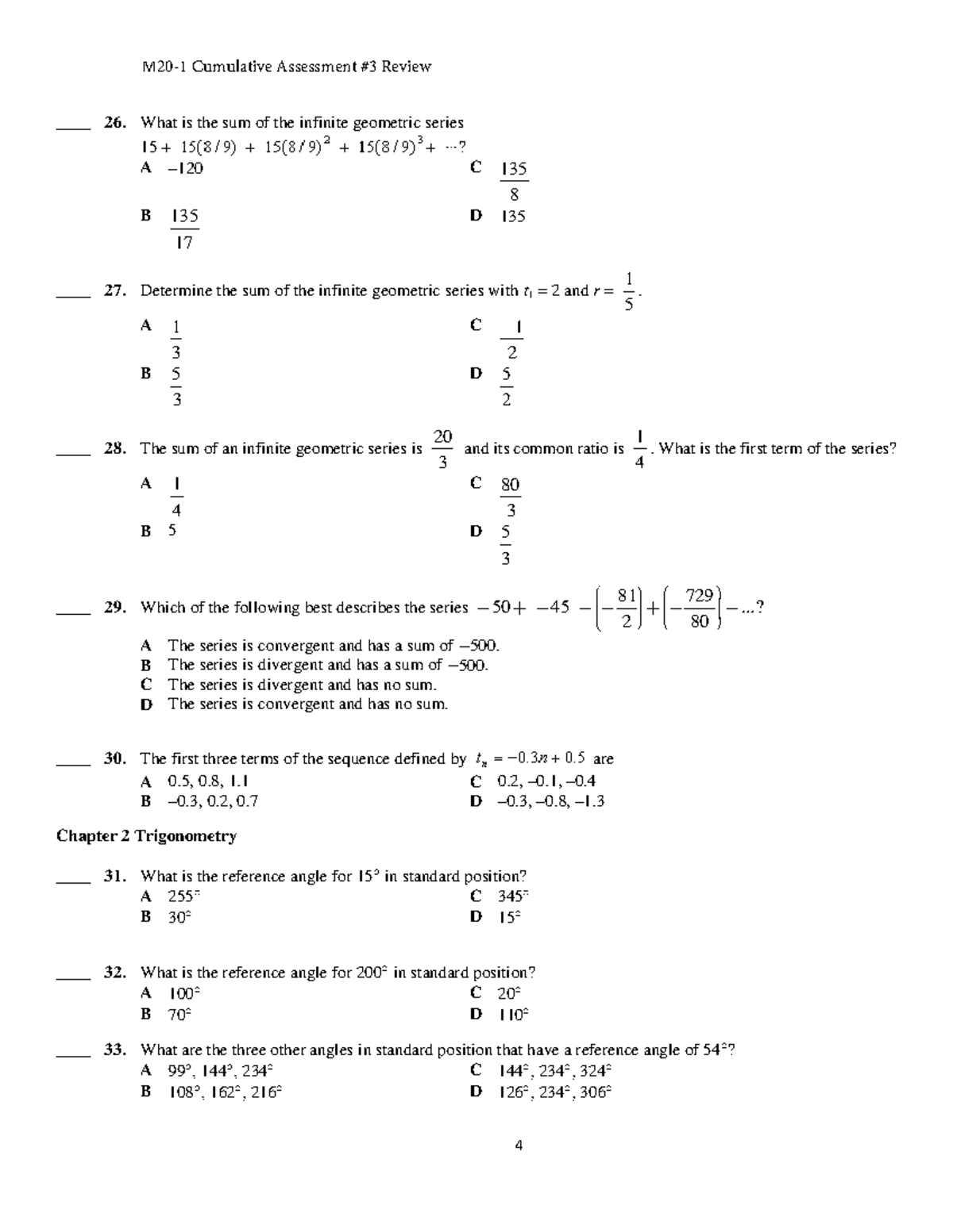 2023 Cumulative Assessment Review 3 - Studocu