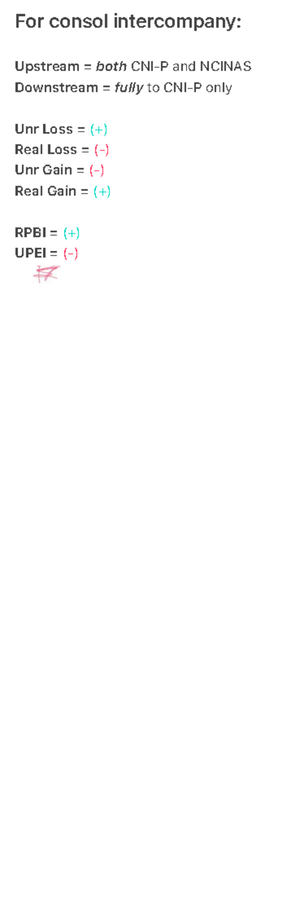 For consol intercompany: - Intermediate Accounting - For consol ...