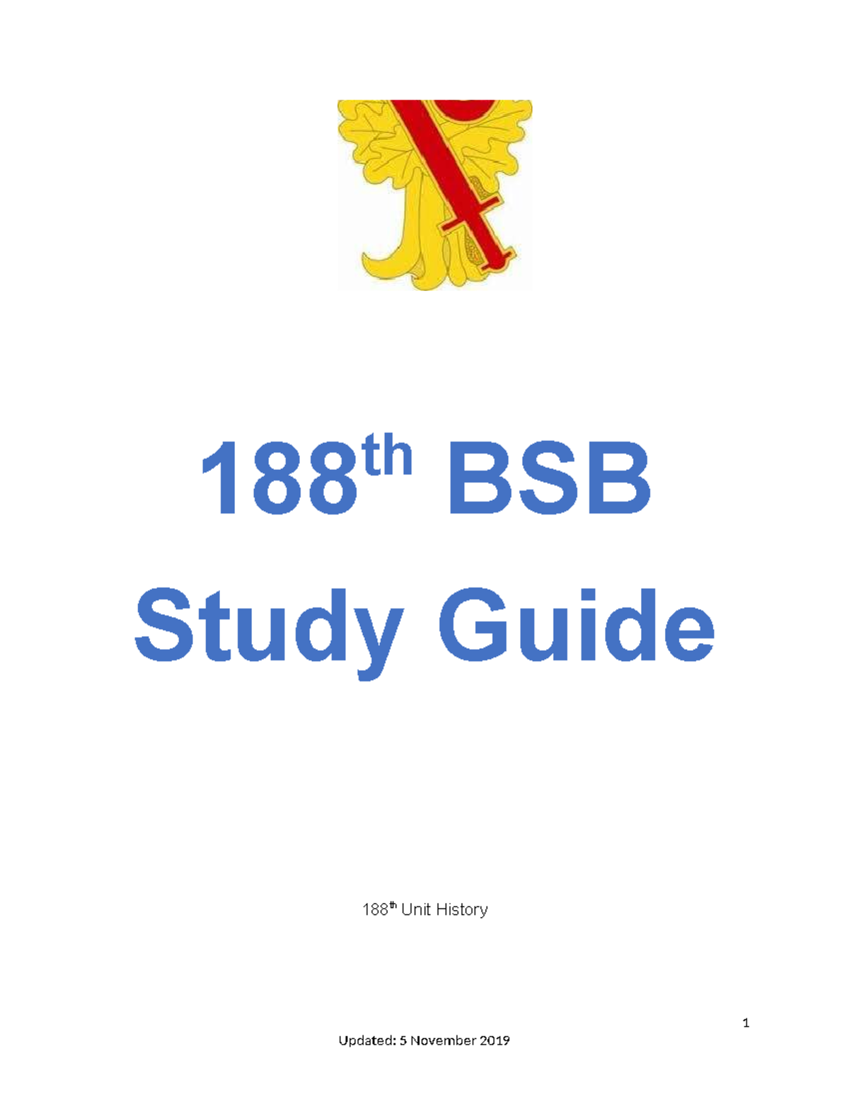 188 BSB Study Guide: History and NCO Counseling Techniques - Studocu
