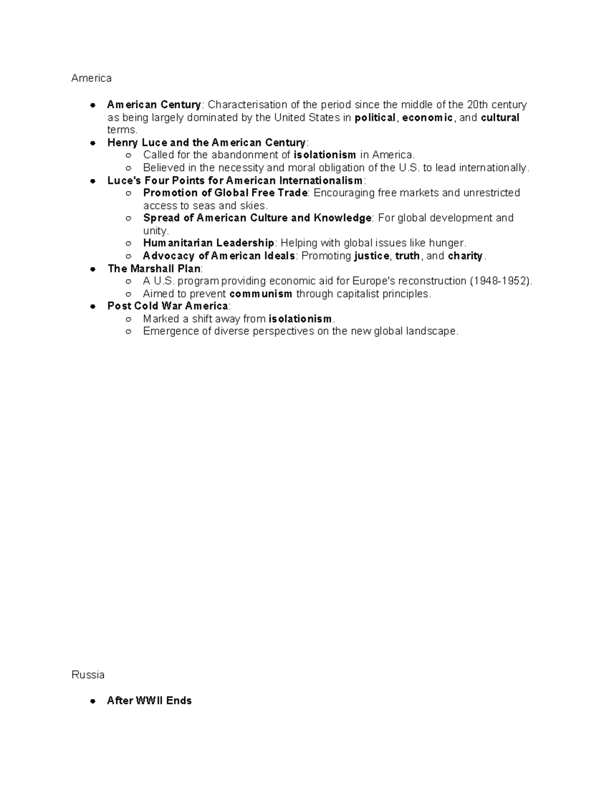 America in the 20th Century: Political, Economic, and Cultural Shifts ...