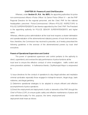 Chapter X Retirement System - CHAPTER X: Retirement System Police ...