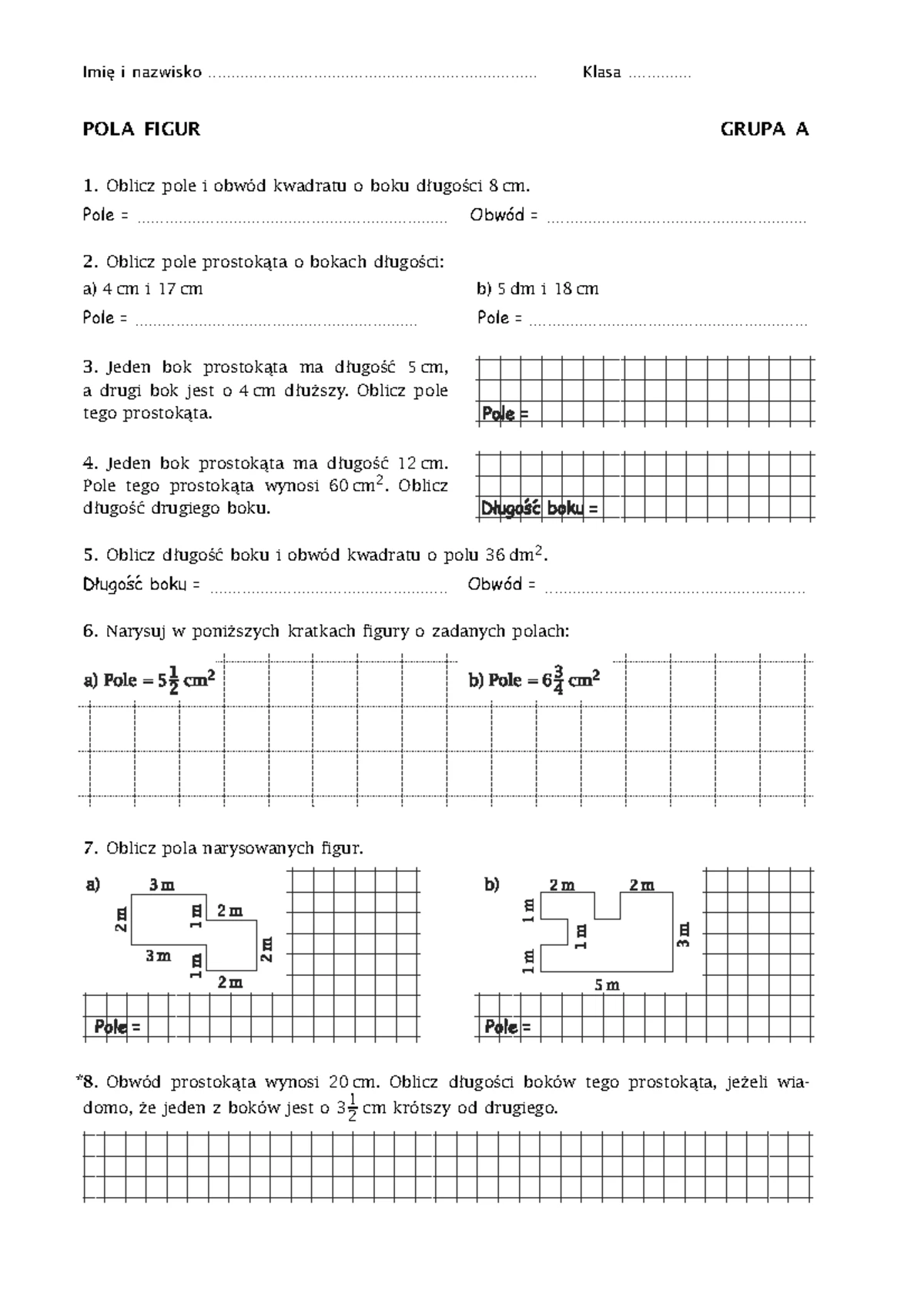 Karta Pracy z POLA WIELOKATÓW dla Klasy 5 - Studocu