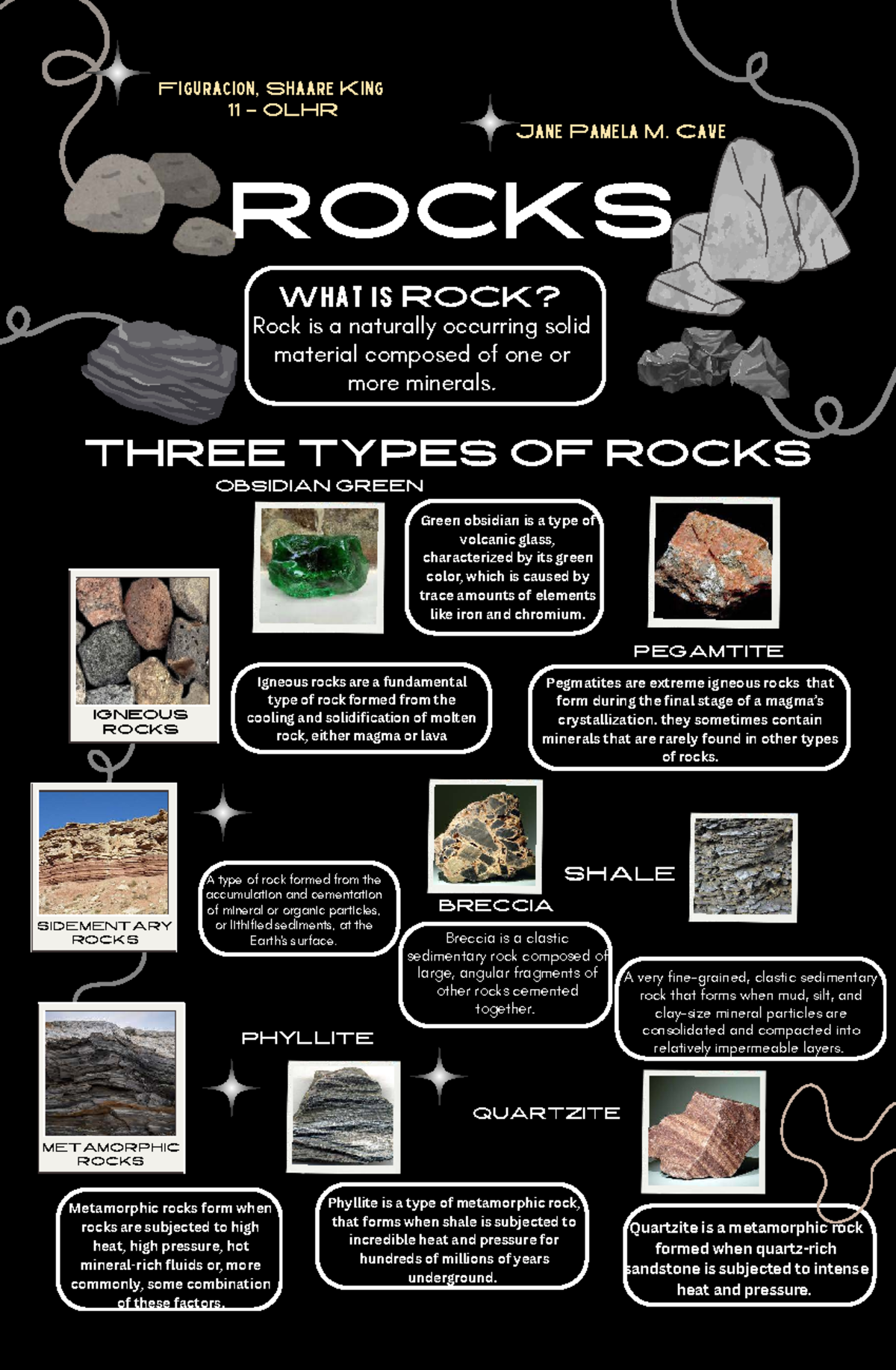 OLHR 11: Understanding ROCK Types and Their Formation - Studocu