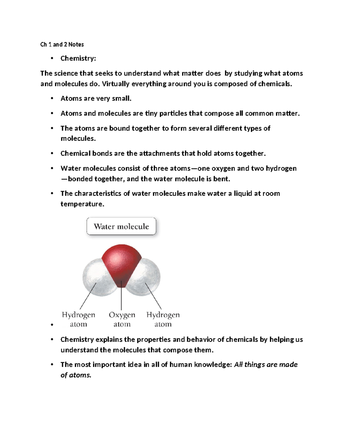 Chemistry Ch 1 & 2 Notes: Understanding Matter, Units & Methods - Studocu