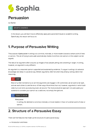 Body paragraphs - ch 1 guide - Body Paragraphs by Sophia In this lesson, you will learn how to ...