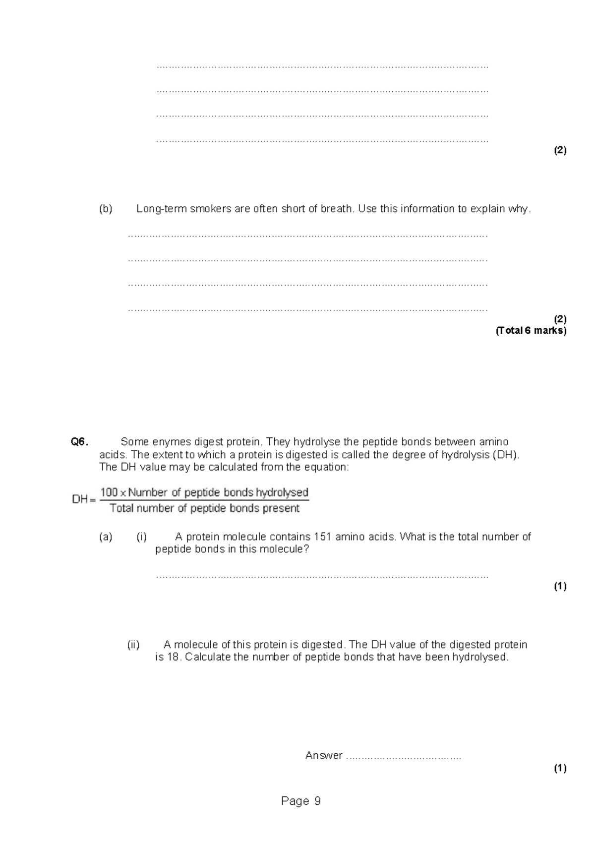 Protein Q Exam Questions for 090326 - Studocu