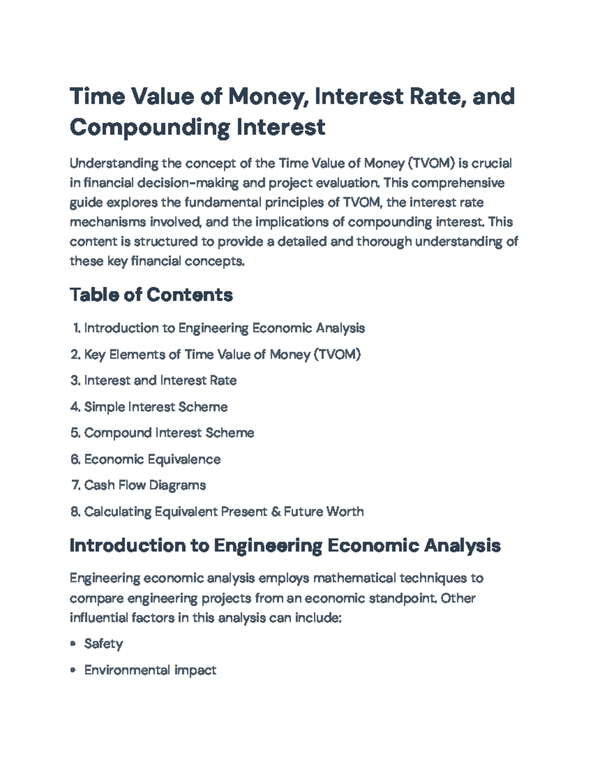 Understanding Time Value of Money, Interest Rates, and Compounding ...