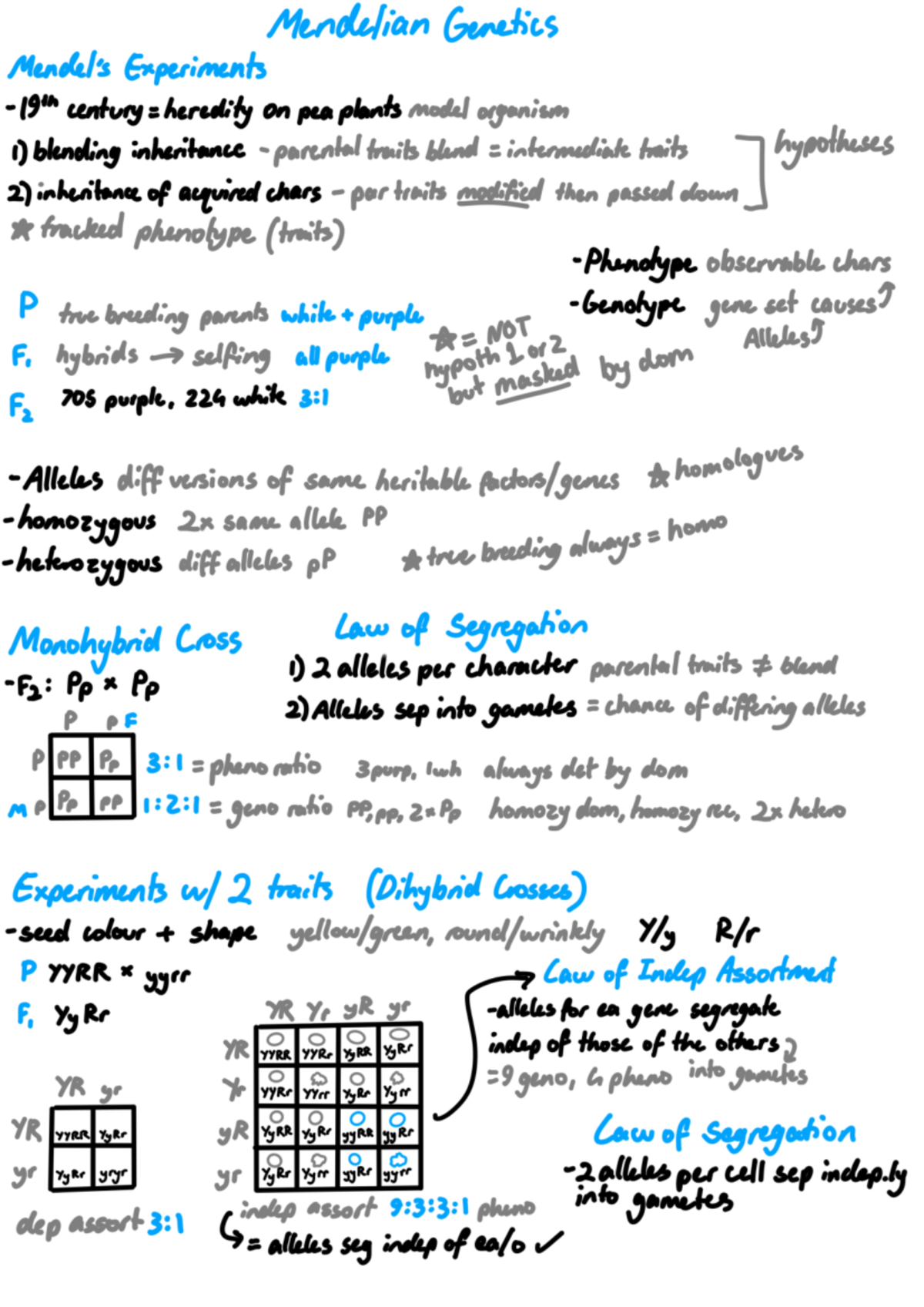 Mendelian Genetics Lecture Part 1: Pea Plant Experiments and ...