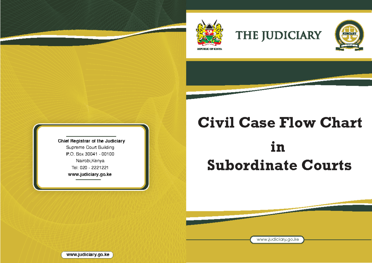 Civil Case Flow Chart in Subordinate Courts - Overview Guide - Studocu