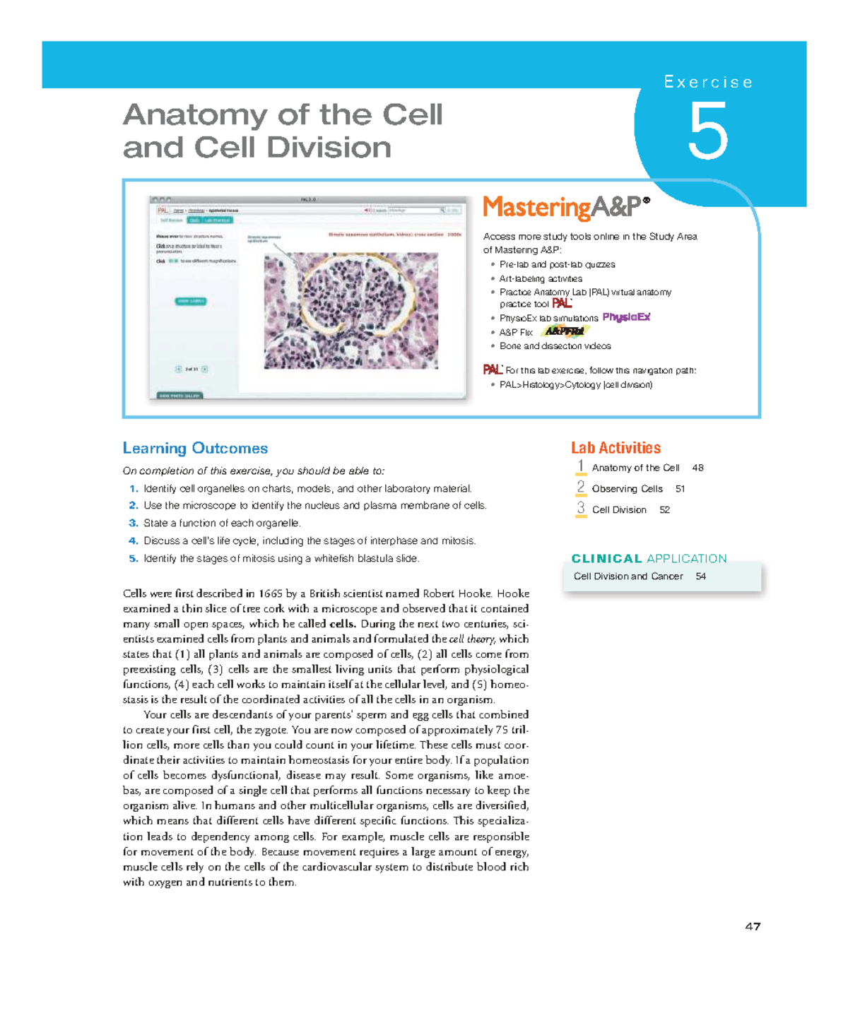 Exercise 5: Anatomy of the Cell & Cell Division (BIO 101) - Studocu